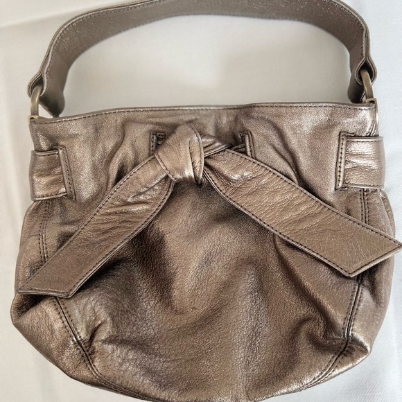 Kooba | Bags | Kooba Elisha Bronze Metallic Leather Mini Bow Shoulder ...